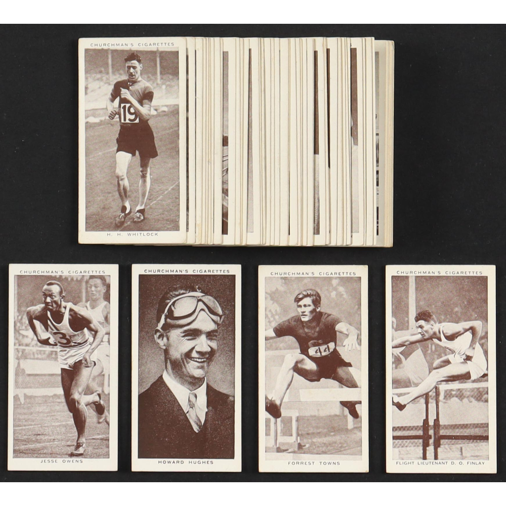 1939 Churchman Kings of Speed Complete Set of (50) Cigarette Cards with ...