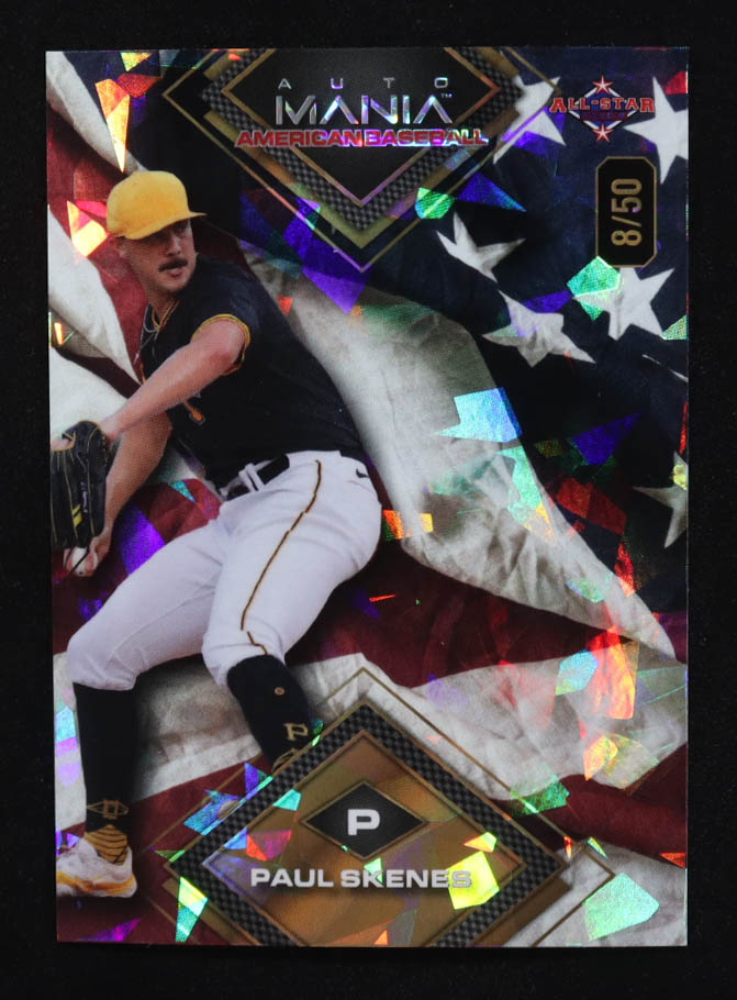 Paul Skenes 2024 Wild Card Auto Mania American Baseball American Flag ...