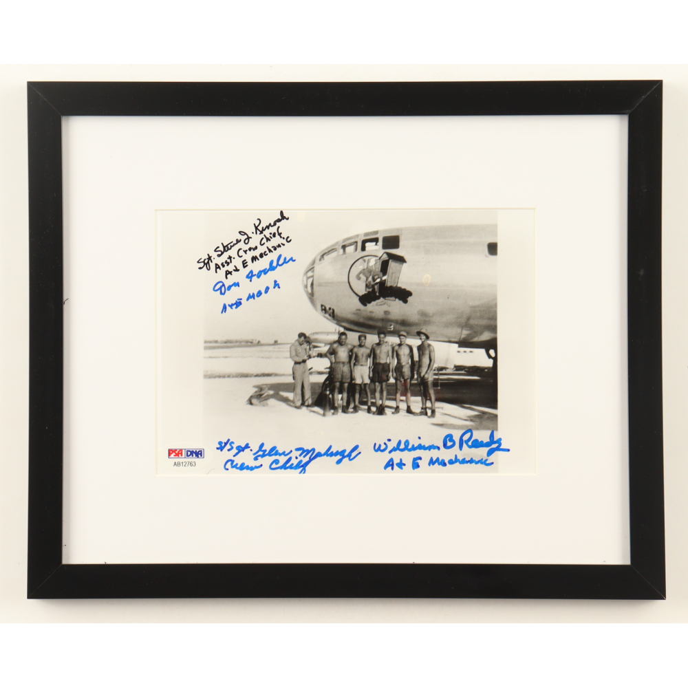 WWII B-29 Full House Crew Signed 5x7 Photograph (PSA) x4 Atomic Bomb ...