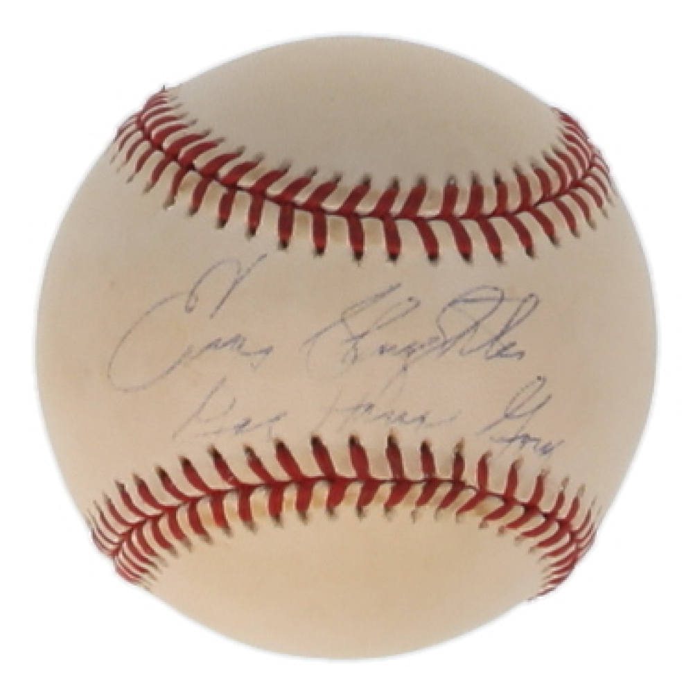 Enos Slaughter Signed OAL Baseball with Inscription (PSA) | Pristine ...