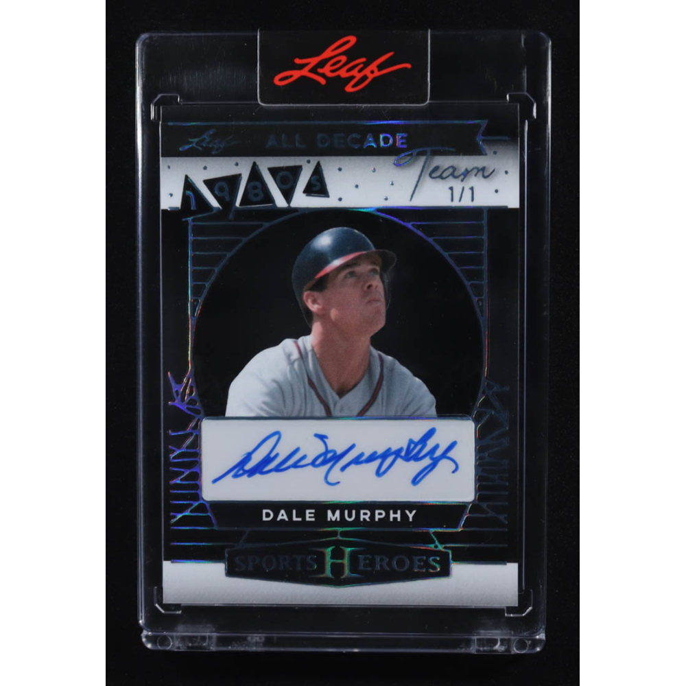 Dale Murphy 2025 Leaf Sports Heroes All Decade Team '80s Autograph ...