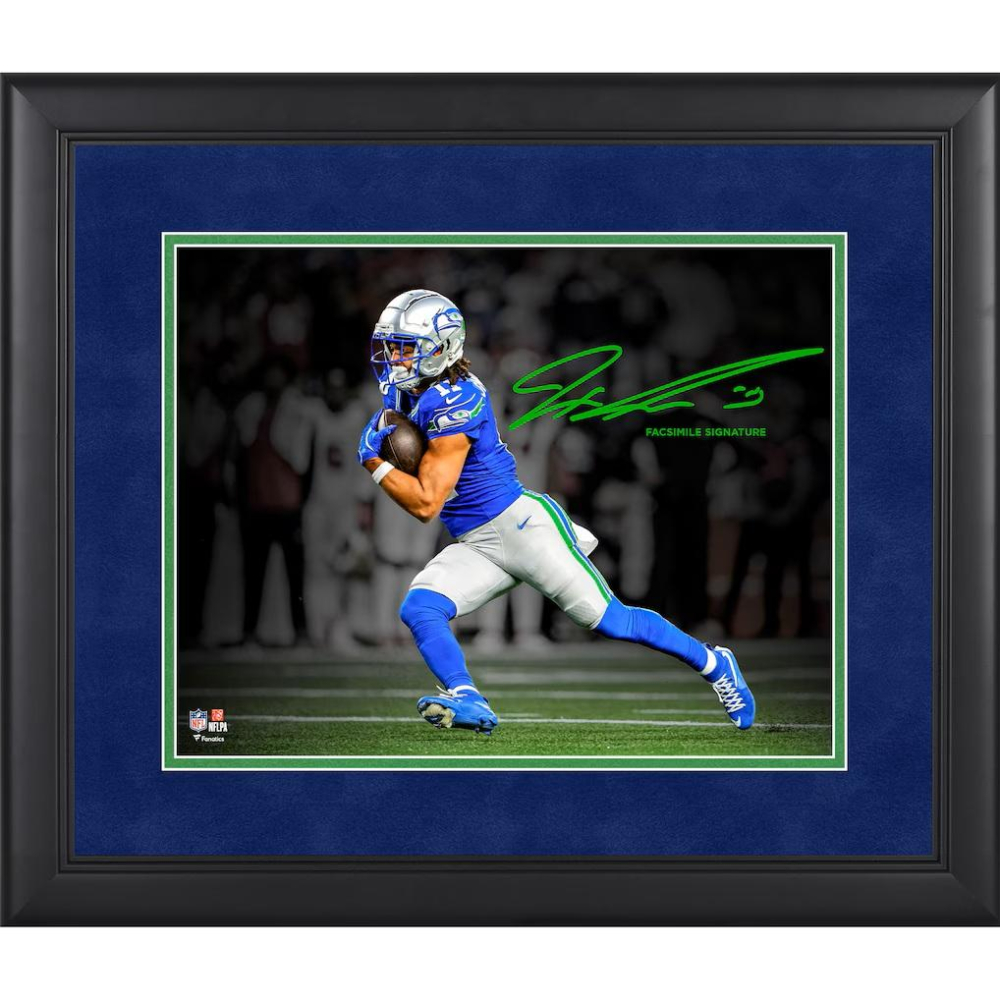 Jaxon Smith-Njigba Seahawks Custom Framed Spotlight Photo | Pristine ...
