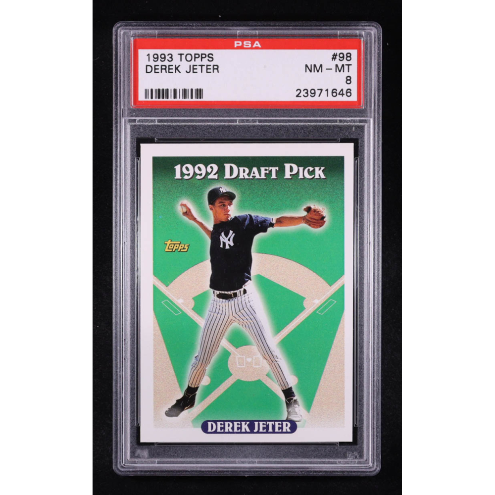 Derek Jeter 1993 Topps 92' Draft Pick #98 RC (PSA 8) | Pristine Auction
