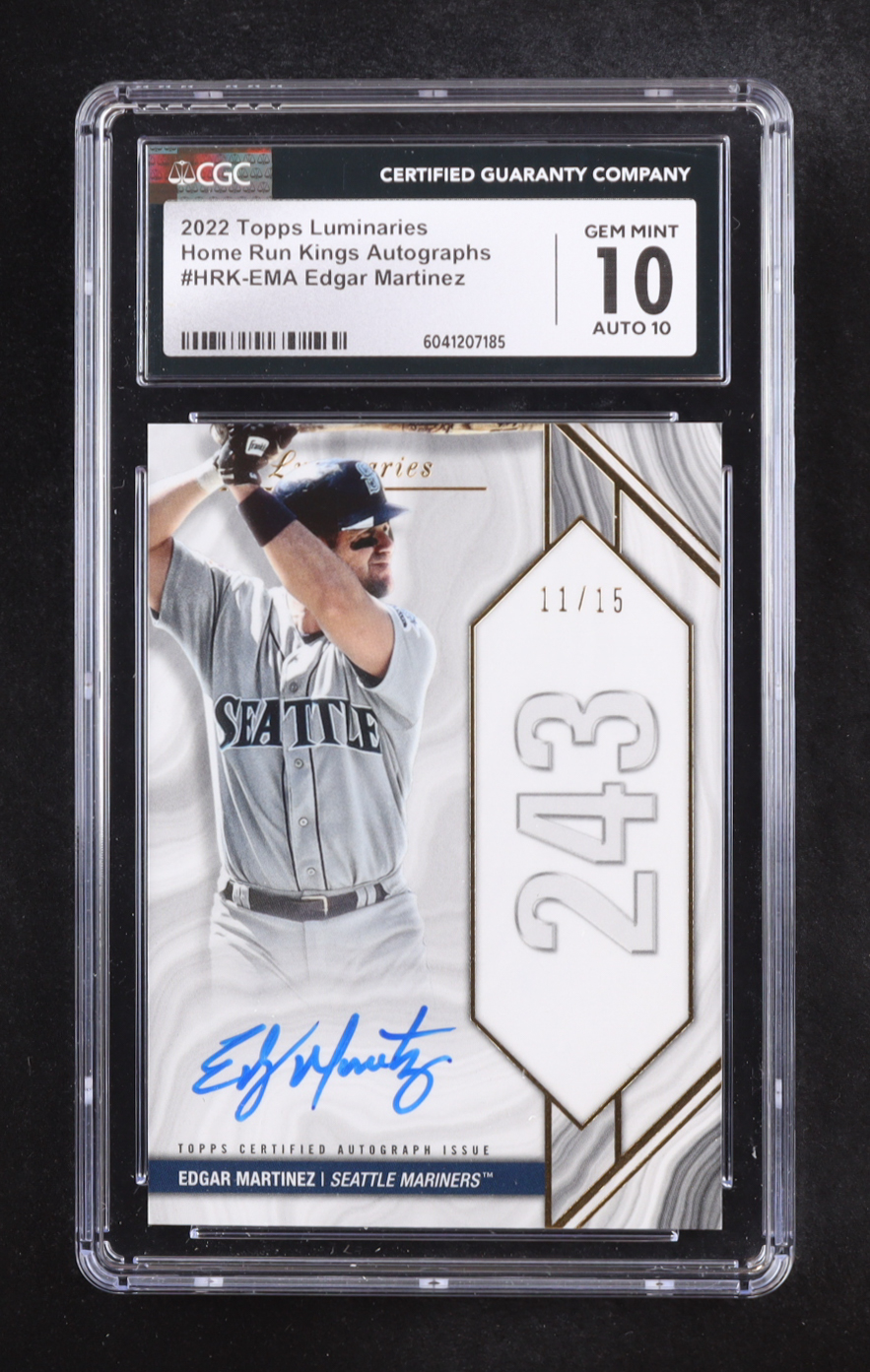 Edgar Martinez 2022 Topps Luminaries Home Run Kings Autographs #HRK-EMA ...