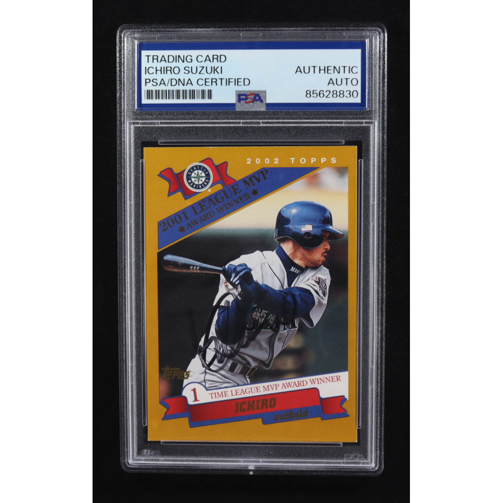Ichiro Suzuki Signed 2002 Topps #716 MVP (PSA) | Pristine Auction