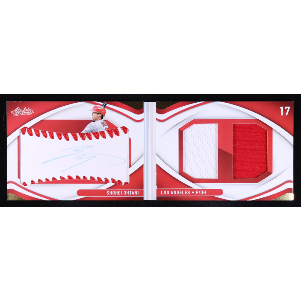 Shohei Ohtani 2022 Absolute Baseball Material Booklet Signatures Red #6 ...