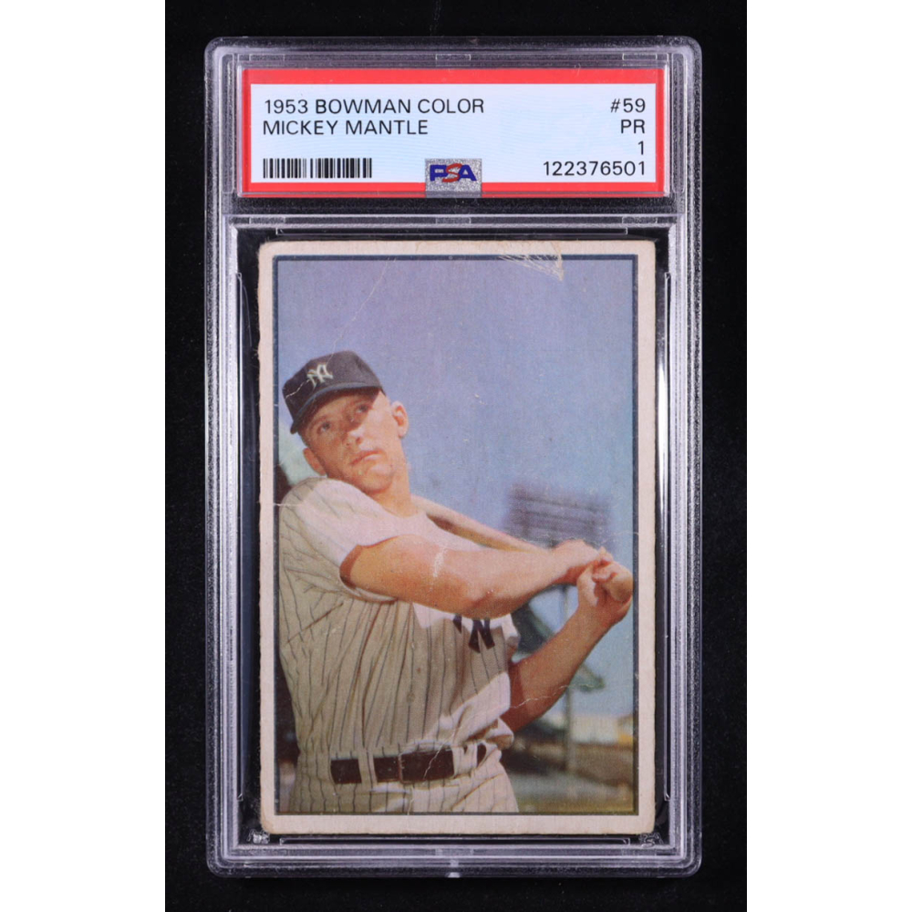 Mickey Mantle 1953 Bowman Color #59 (PSA 1) | Pristine Auction