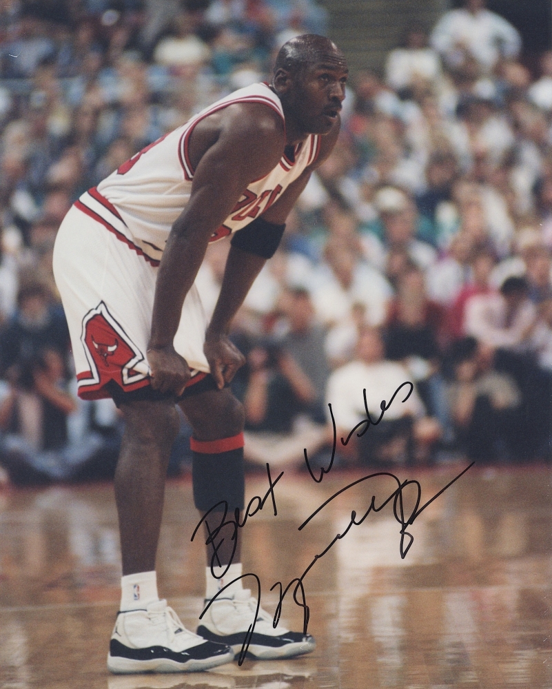 Michael Jordan Signed Bulls 8x10 Photo Inscribed "Best Wishes" (JSA ALOA) | Pristine Auction