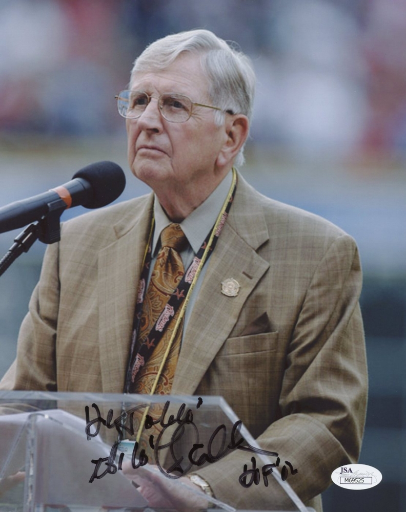 Milo Hamilton Signed 8x10 Photo Inscribed "Holy Toledo" & "HOF 92" (JSA ...