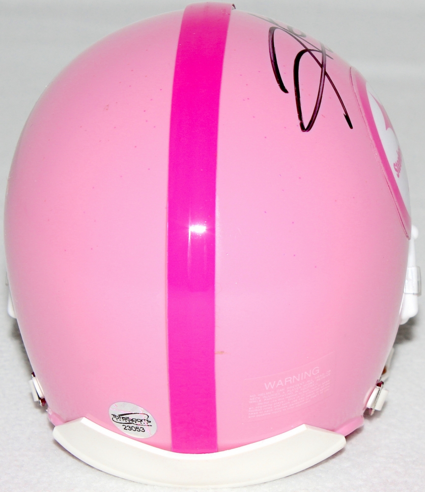 Hines Ward Signed Steelers Breast Cancer Awareness Mini-Helmet (TSE COA ...