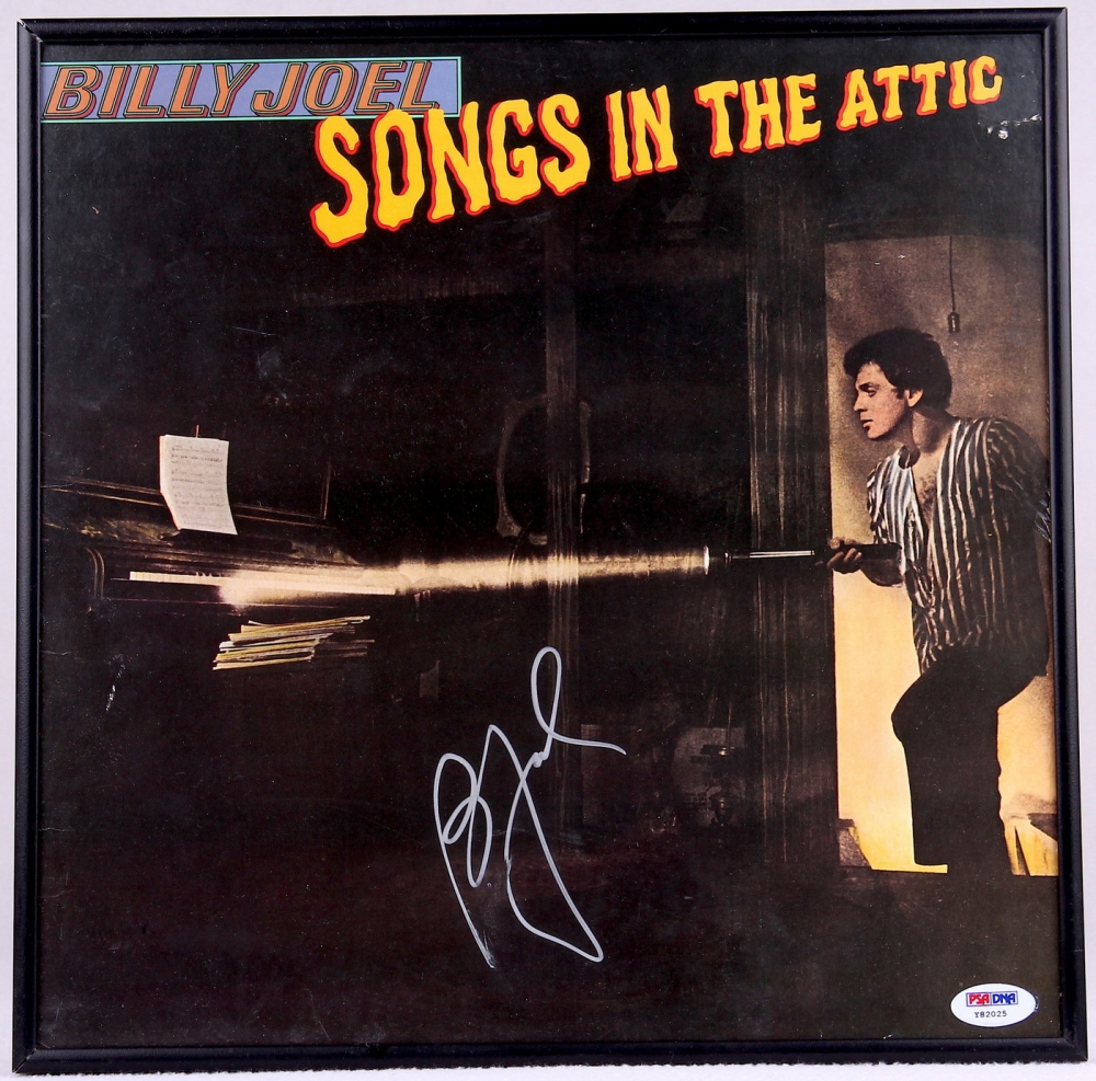 Billy Joel Signed "Songs In The Attic" 13x13 Custom Framed Album Cover ...