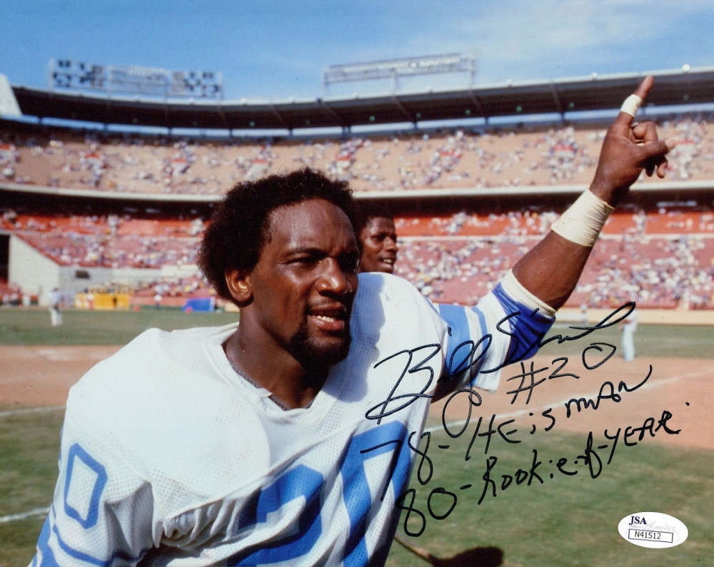 Billy Sims Signed Lions 8x10 Photo Inscribed "78 Heisman" & "80 Rookie ...