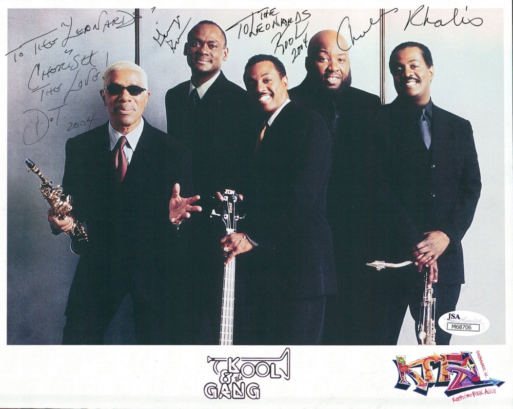 Kool & The Gang Signed 8x10 Photo with (5) Signatures Including Robert ...