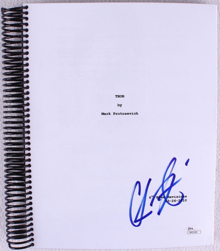 Chris Hemsworth Signed "Thor" Movie Script (JSA COA) | Pristine Auction