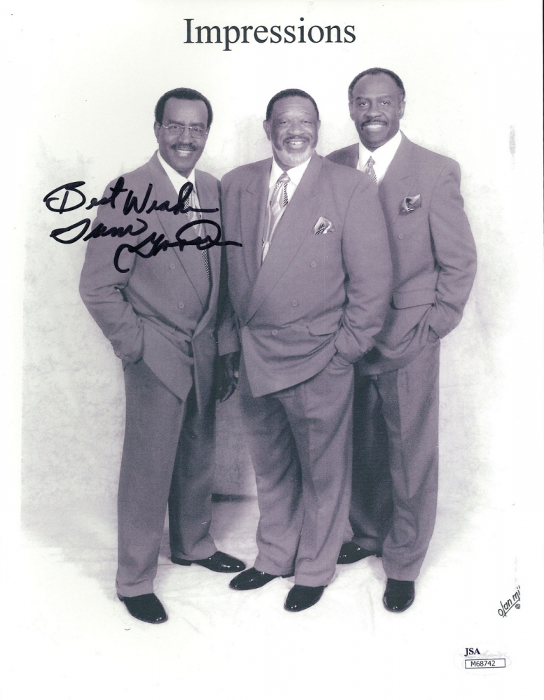 Sam Gooden Signed "The Impressions" 8x10 Photo Inscribed "Best Wishes ...