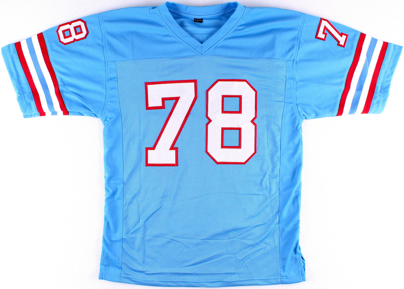 Curley Culp Signed Oilers Career Highlight Stat Jersey Inscribed "HOF ...