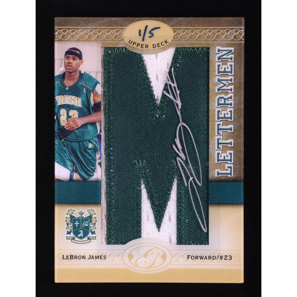 LeBron James 2011 Upper Deck All Time Greats Lettermen Autographs #LJA ...