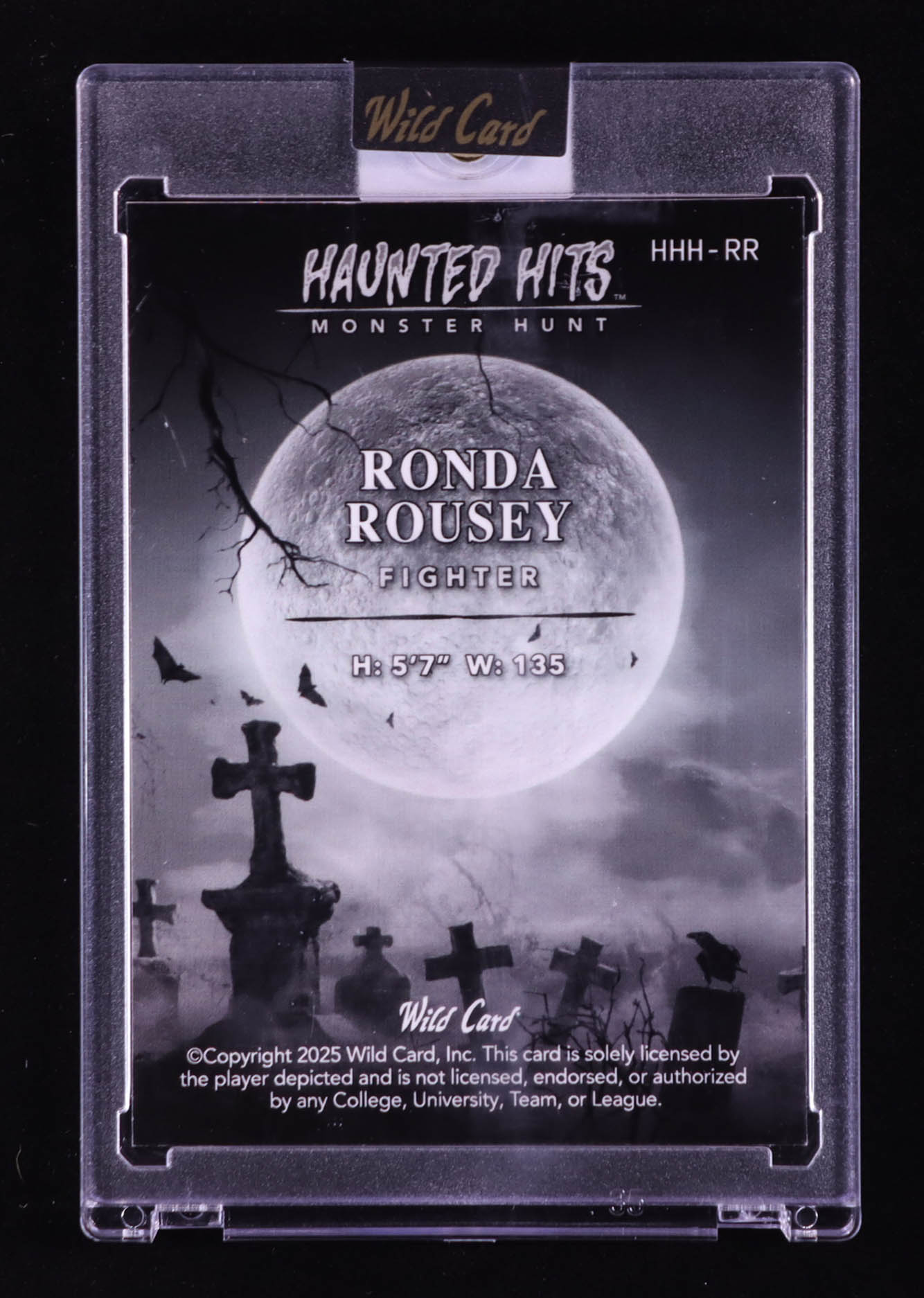 Ronda Rousey 2025 Wild Card Haunted Hits Monster Hunt Blue Mosaic # ...