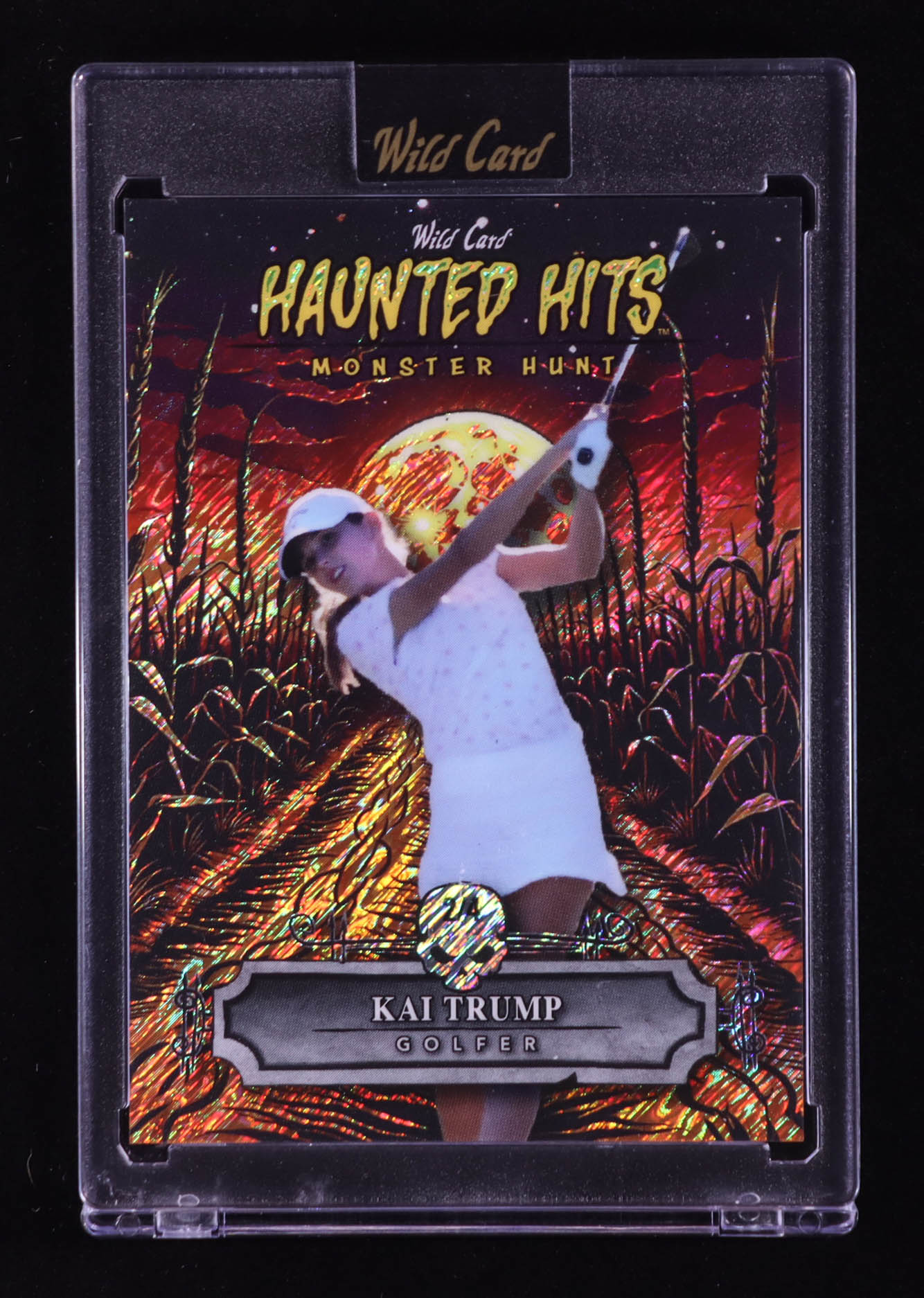 Kai Trump 2025 Wild Card Haunted Hits Monster Hunt Orange Shimmer # ...