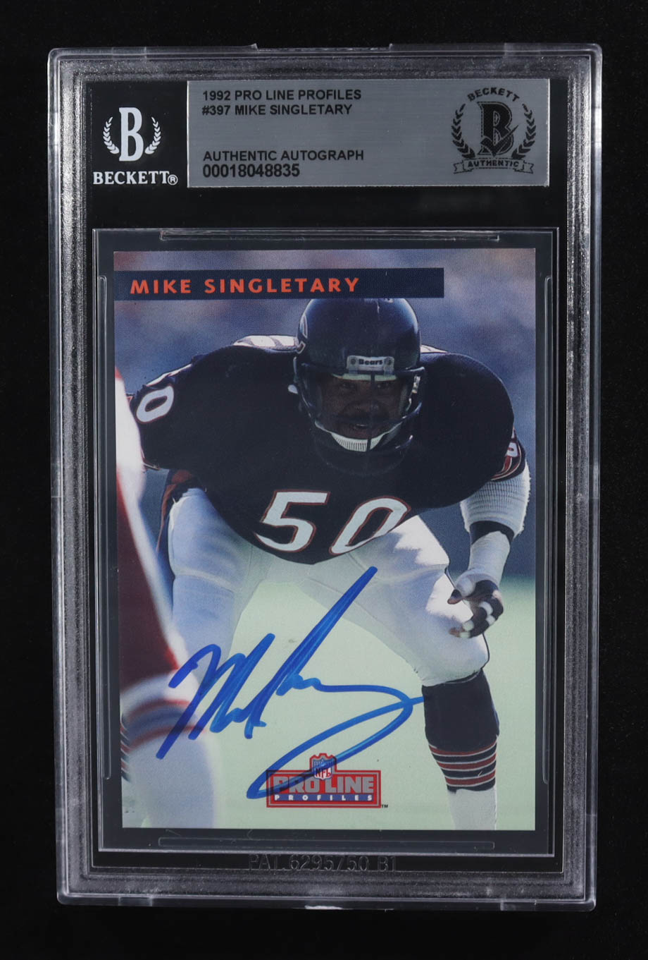 Mike Singletary Signed 1992 Pro Line Profiles #397 (BGS) | Pristine Auction