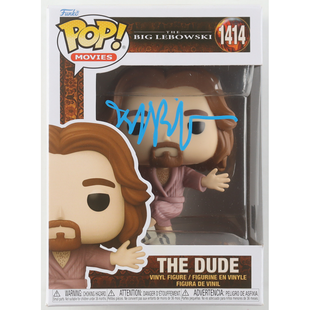Jeff Bridges Signed "The Big Lebowski" #81 The Dude Funko Pop! Vinyl ...