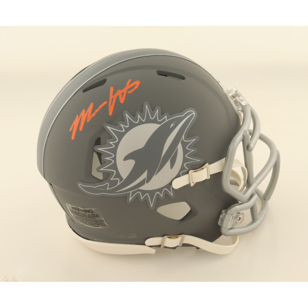Malik Washington Signed Dolphins Slate Alternate Speed Mini Helmet (JSA ...