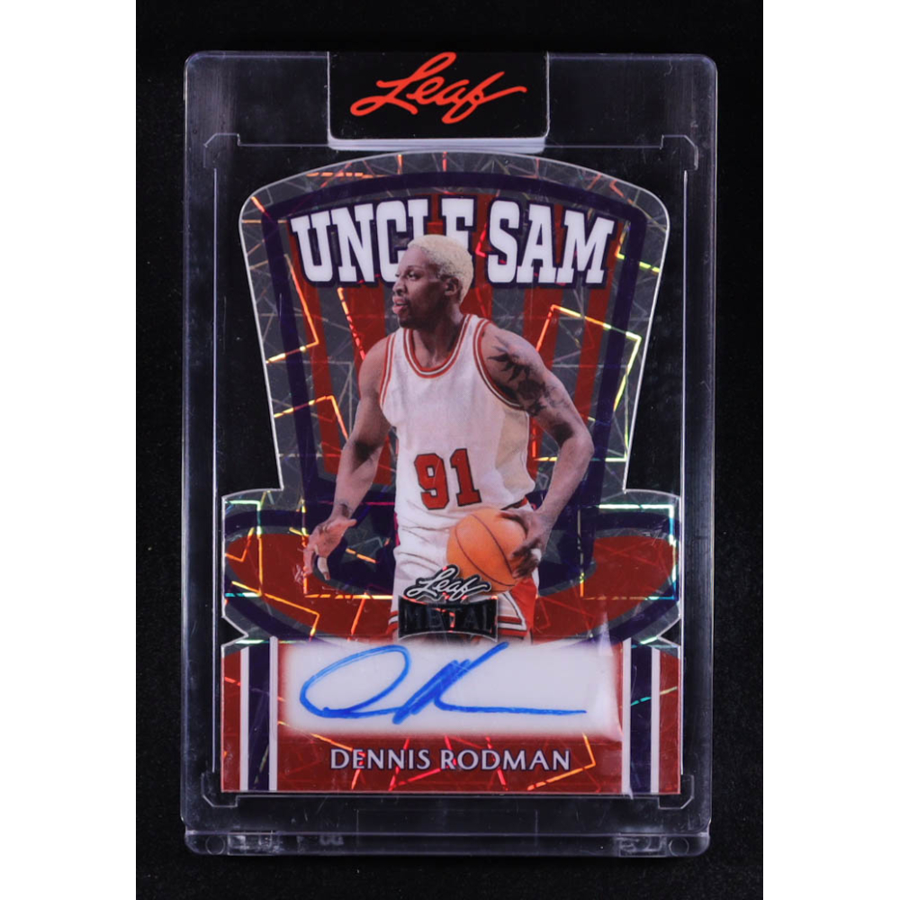 Dennis Rodman 2025 Leaf Metal Independence Day Uncle Sam Autograph ...