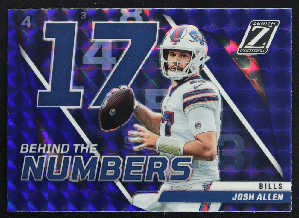 Josh Allen 2022 Zenith Behind the Numbers Blue #1 | Pristine Auction