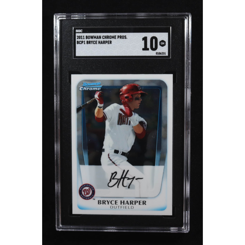 Bryce Harper 2011 Bowman Chrome Prospects #BCP1 RC (SGC 10) | Pristine ...