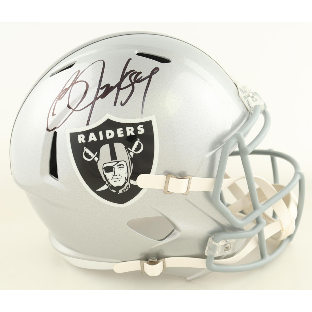 Bo Jackson Signed Raiders Full-Size Speed Helmet (Beckett) | Pristine ...