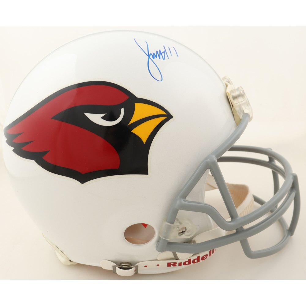 Larry Fitzgerald Signed Cardinals Full-Size Authentic On-Field Helmet ...