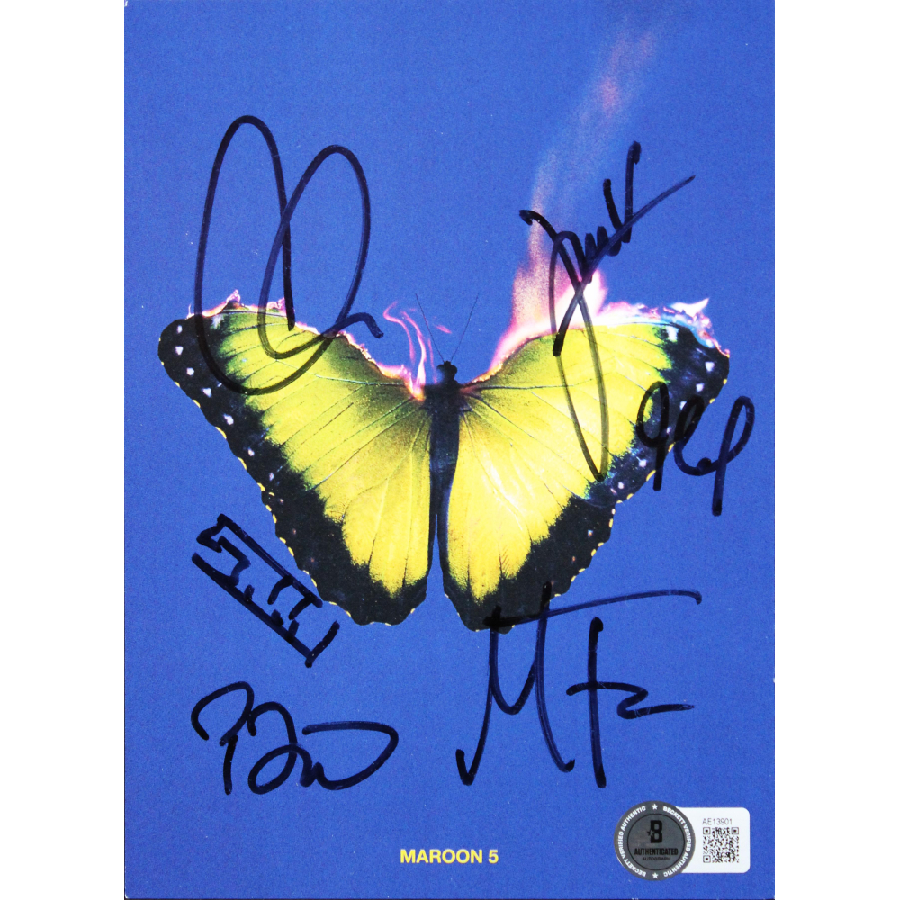 Maroon 5 "Love Is Like" Vinyl Record Album Insert Band-Signed By (6 ...