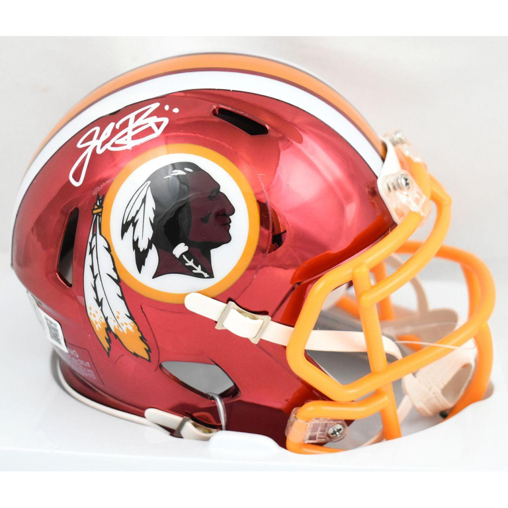 John Riggins Signed Redskins Chrome Alternate Speed Mini Helmet ...
