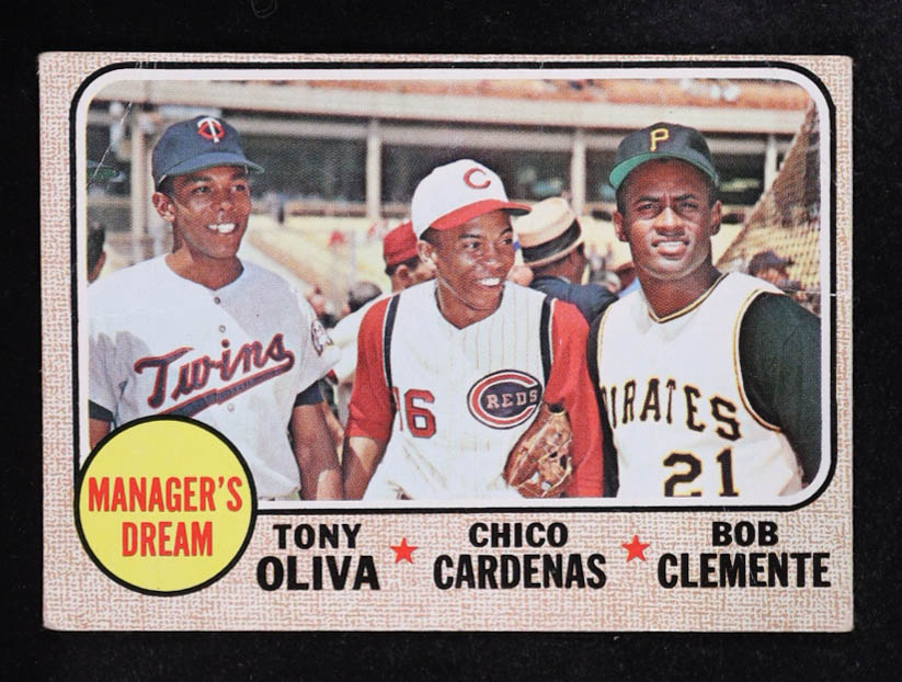 Tony Oliva / Chico Cardenas / Bob Clemente 1968 Topps #480 Manager's ...