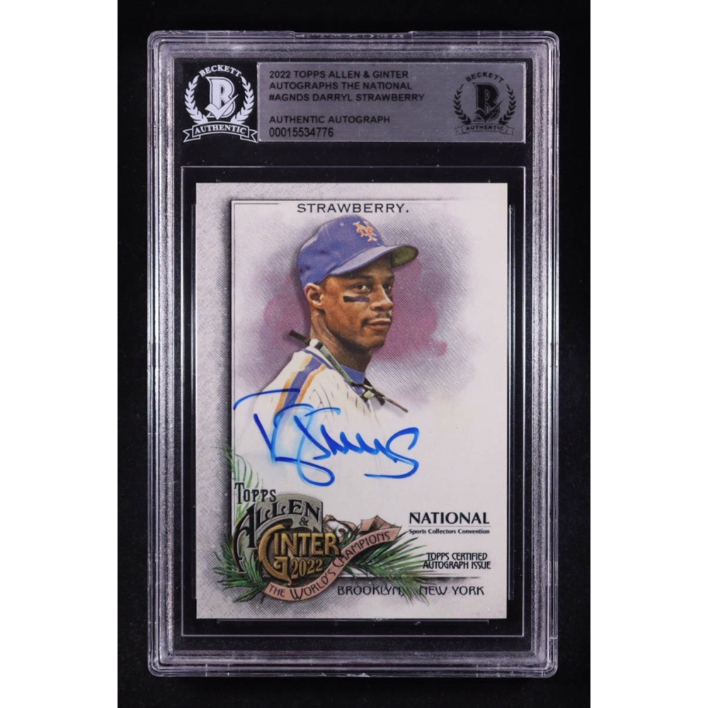 Darryl Strawberry 2022 Topps Allen & Ginter Autographs The National # ...