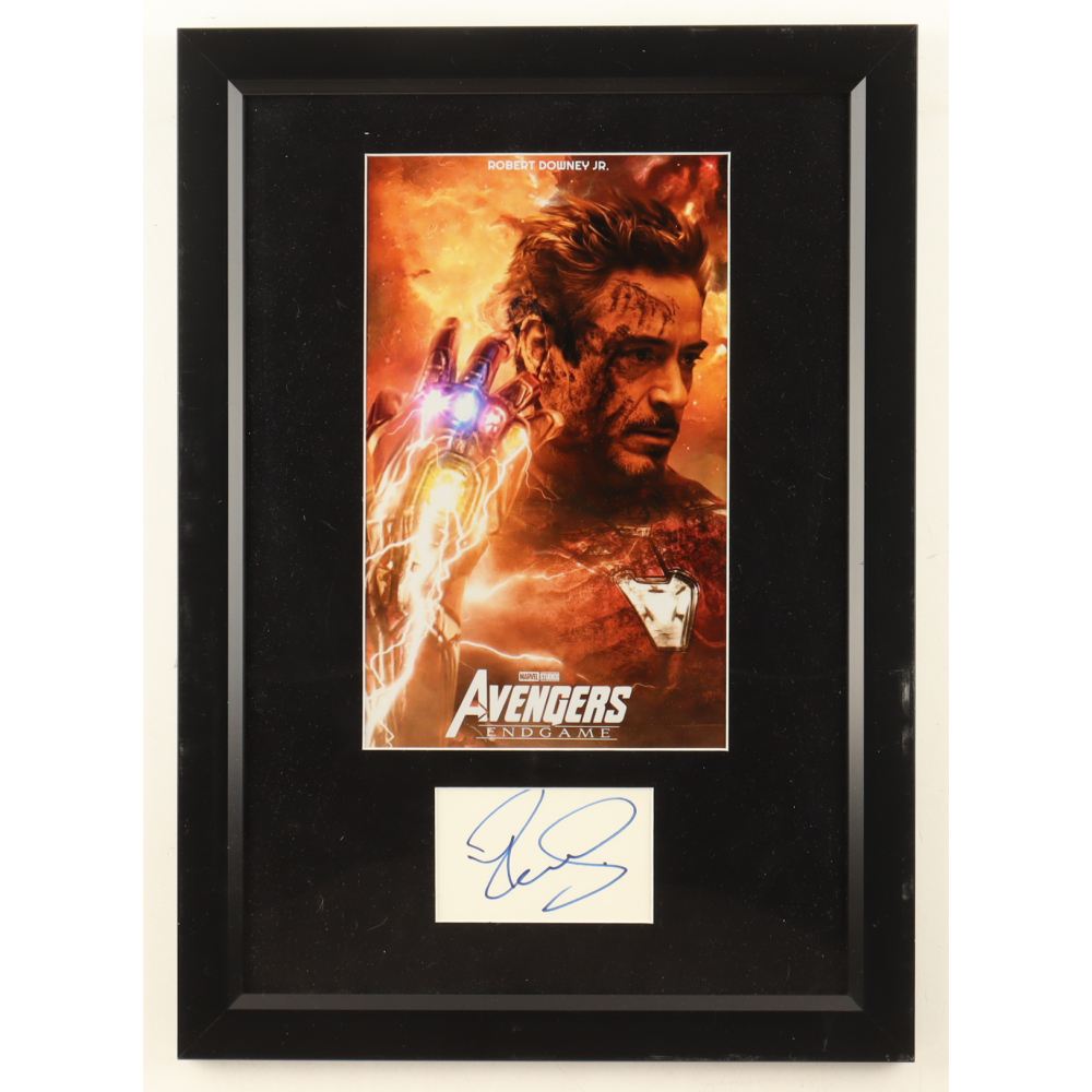 Robert Downey Jr. Signed "Avengers: Endgame" Custom Framed Cut Display ...