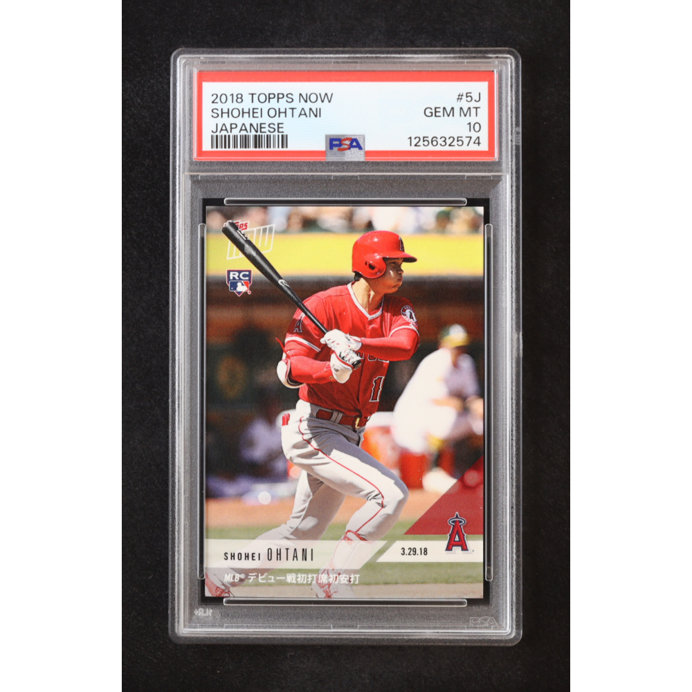 Shohei Ohtani 2018 Topps Now #5J RC / Japanese (PSA 10) | Pristine Auction