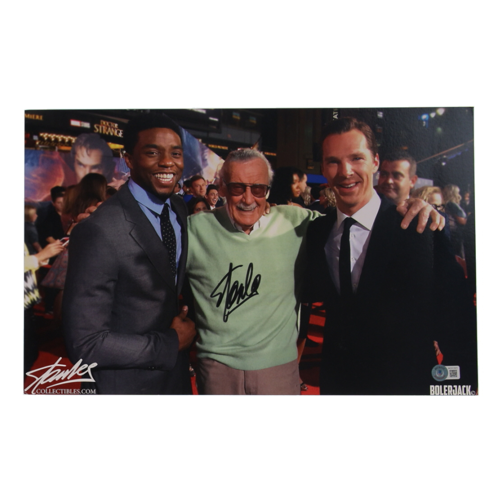 Stan Lee Signed 11x17 Photo (Beckett) | Pristine Auction