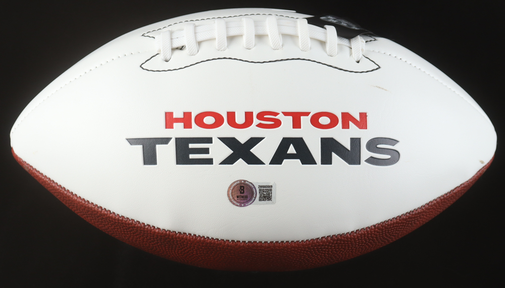Nico Collins Signed Texans Logo Football (Beckett) | Pristine Auction
