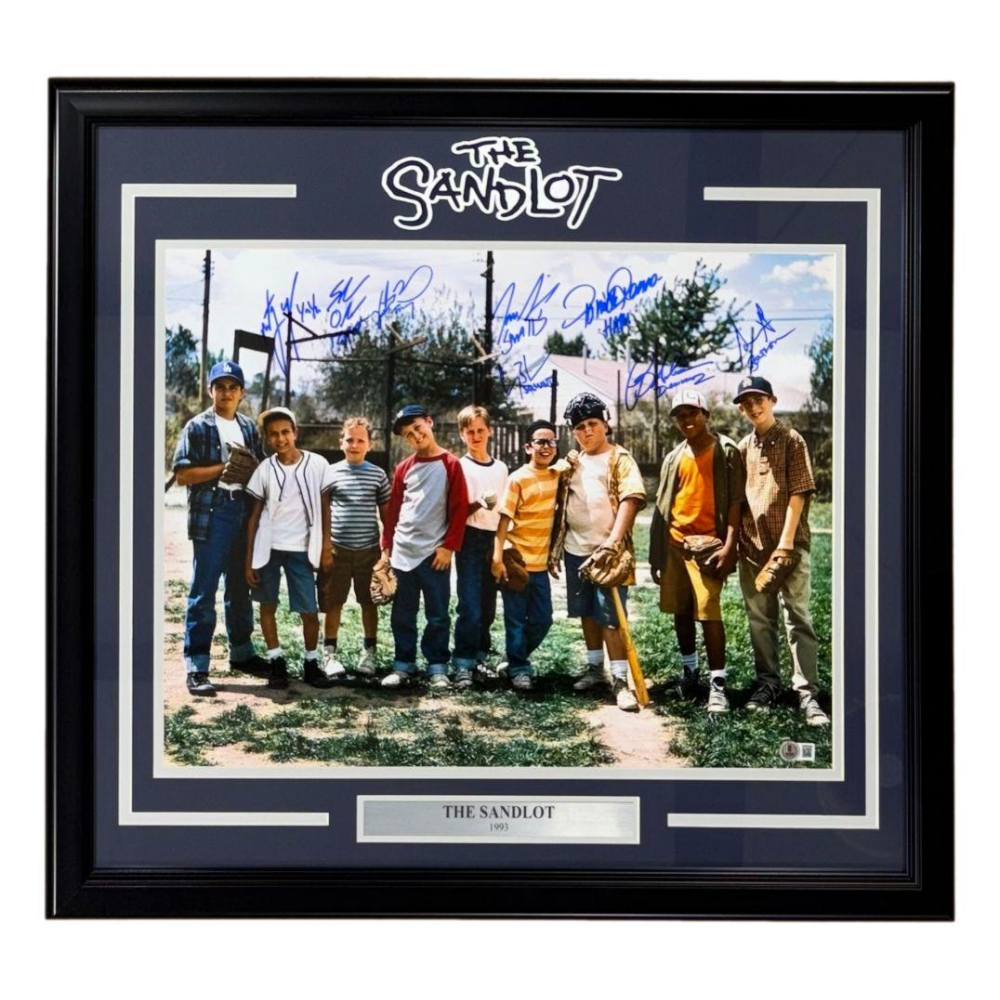 "The Sandlot" Custom Framed Photo Cast-Signed & Inscribed By (8) with ...