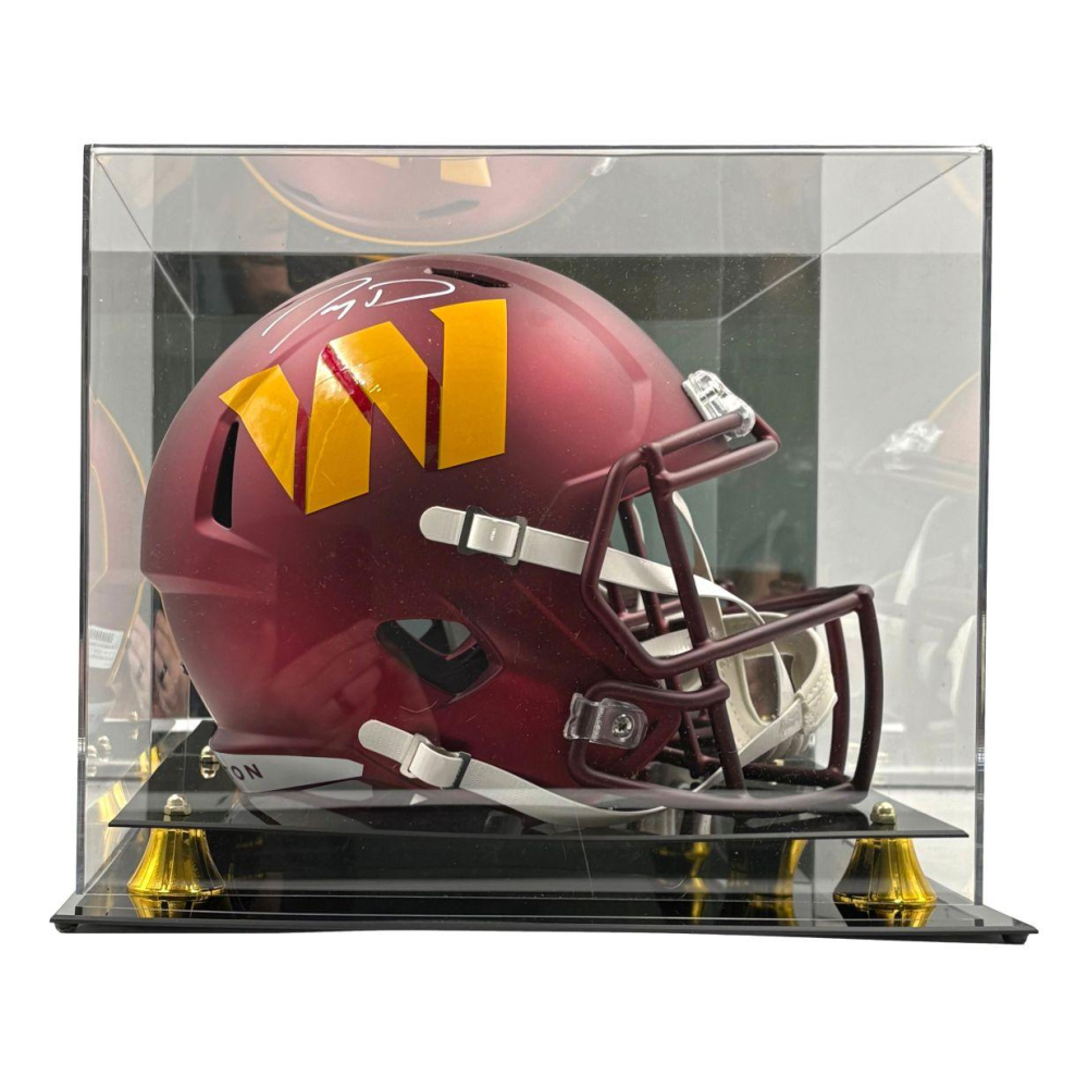Jayden Daniels Signed Commanders Full-Size Speed Helmet with Display ...