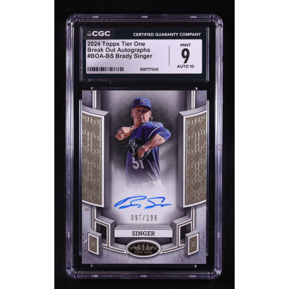 Brady Singer 2024 Topps Tier One Break Out Autographs #BOABS #097/199 ...