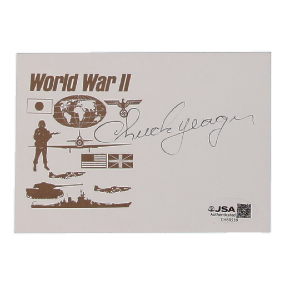 Chuck Yeager Signed Cut (JSA) | Pristine Auction