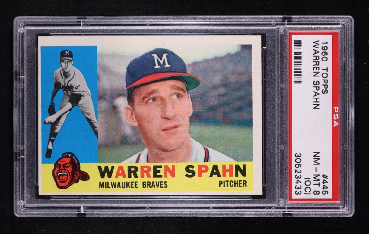 Warren Spahn 1960 Topps #445 (PSA 8) (OC) | Pristine Auction