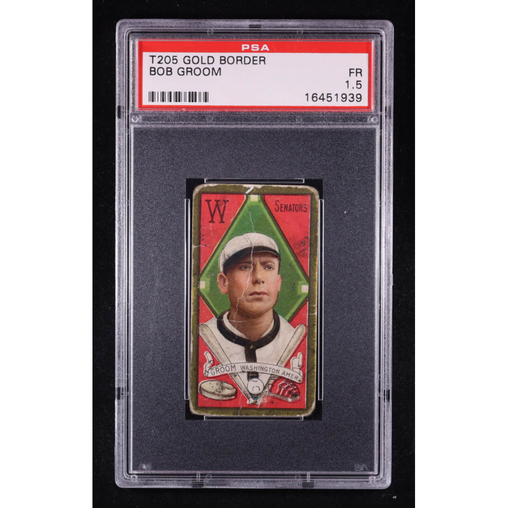 Bob Groom 1911 T205 Gold Border #82 (PSA 1.5) | Pristine Auction