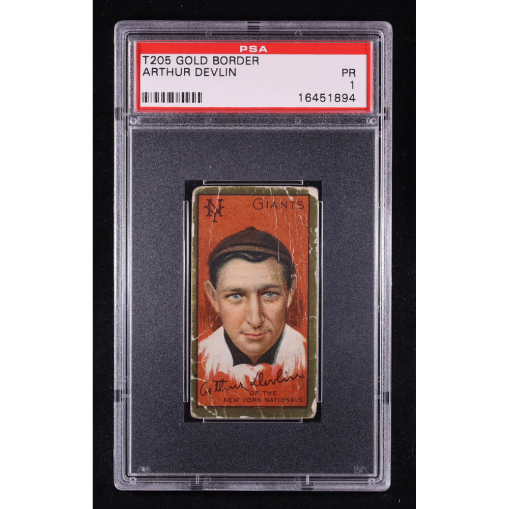 Art Devlin 1911 T205 Gold Border #46 (PSA 1) | Pristine Auction