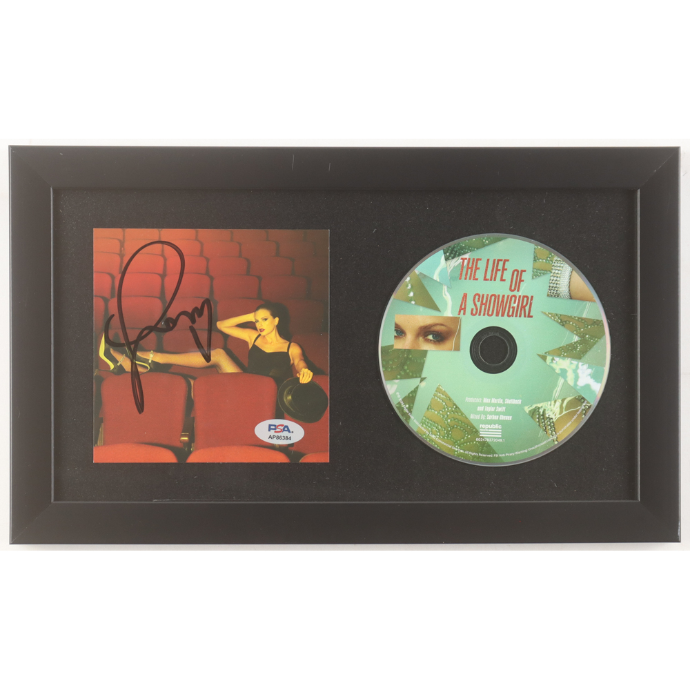 Taylor Swift Signed Custom Framed "The Life Of A Showgirl" CD Insert ...