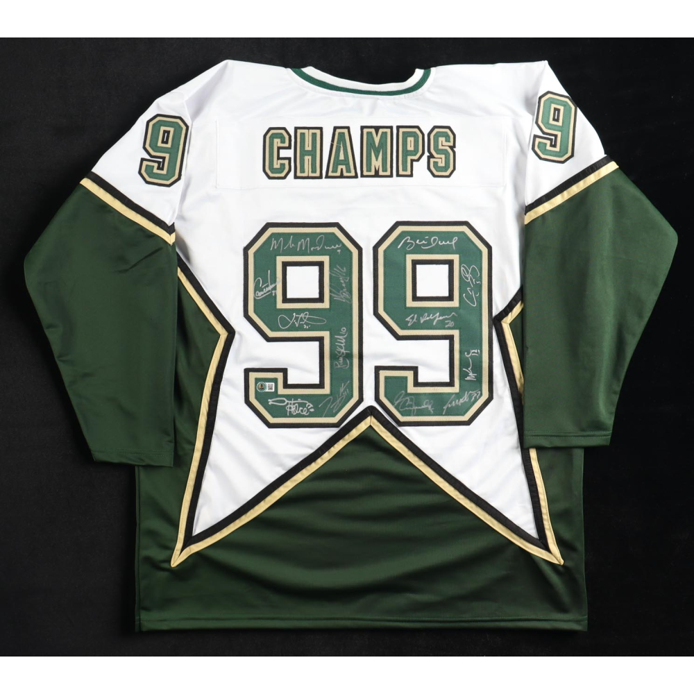 1999 Stanley Cup Champions Jersey Signed By (13) with Mike Modano ...