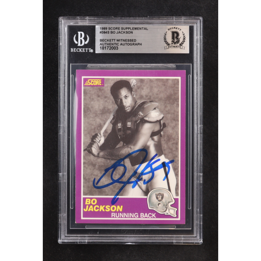 Bo Jackson Signed 1989 Score Supplemental #384S (BGS) | Pristine Auction