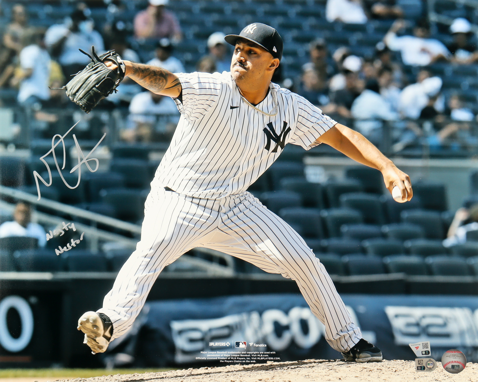 Nestor Cortes Signed Yankees 16x20 Photo Inscribed "Nasty Nestor" (MLB ...